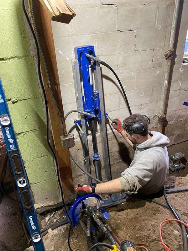 Foundation Repair Using Push Piers And Helical Piers | WATERPROOF! Magazine